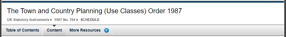Official Planning Use Class Orders | Hotel Room Ownership
