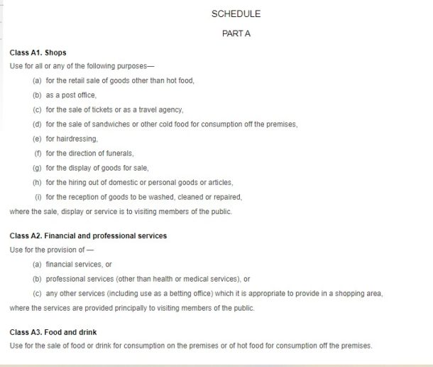 Official Planning Use Class Orders | Scotslion & Unique Property