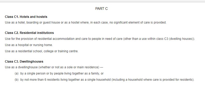 Official Planning Use Class Orders | Scotslion & Unique Property
